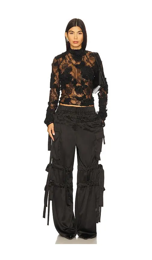 AKNVAS Freja Lace Top - Black