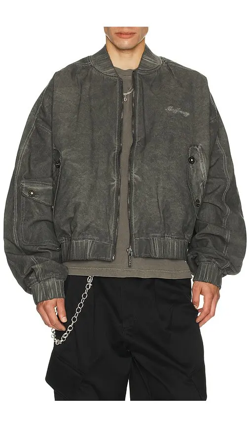 MADFRENZY Oversized Bomber Jacket