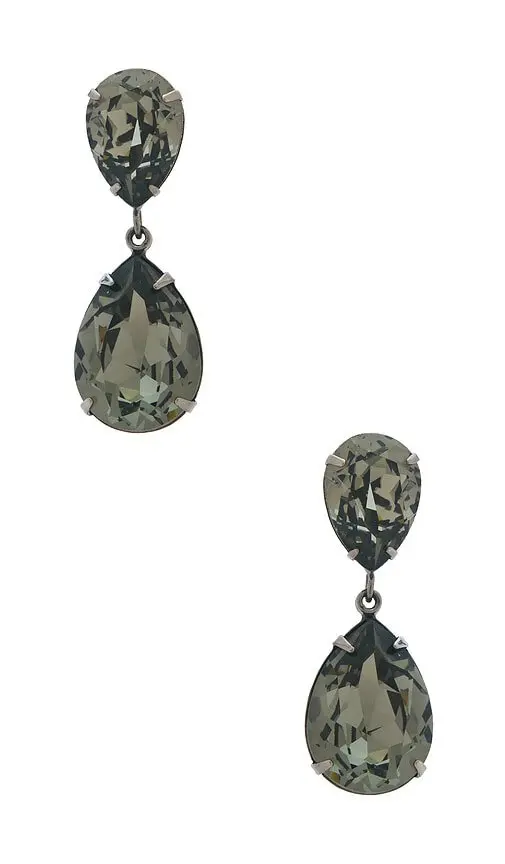 JENNIFER BEHR Judy Dangle Earrings - Black Diamond
