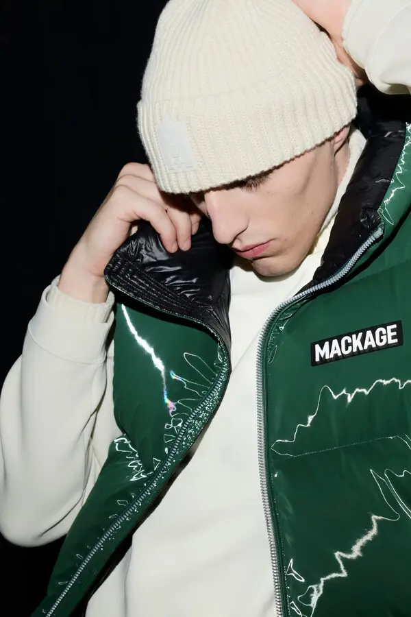 Mackage High-gloss Down Vest - Evergreen
