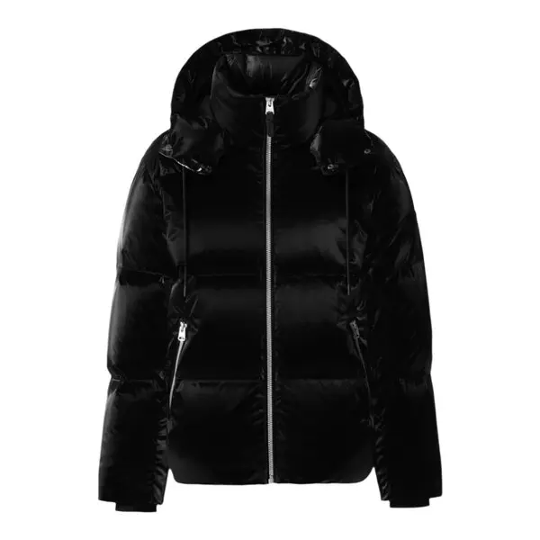 Mackage High-gloss Hooded Down Jacket - Black