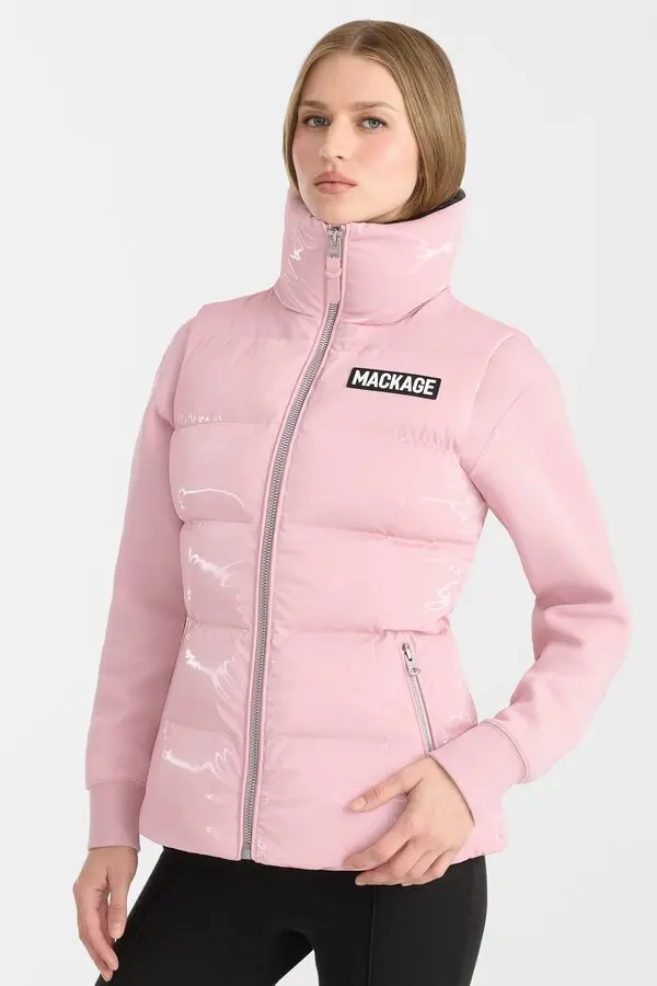 Mackage Chaya-glo High-gloss Shell Down Vest - Carbon