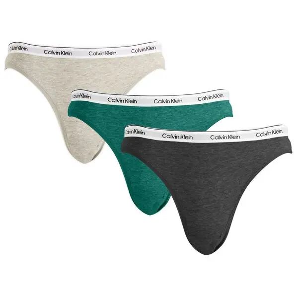 Calvin Klein Icon Bikini Brief 3 Pack - Black/grey Heather/turf