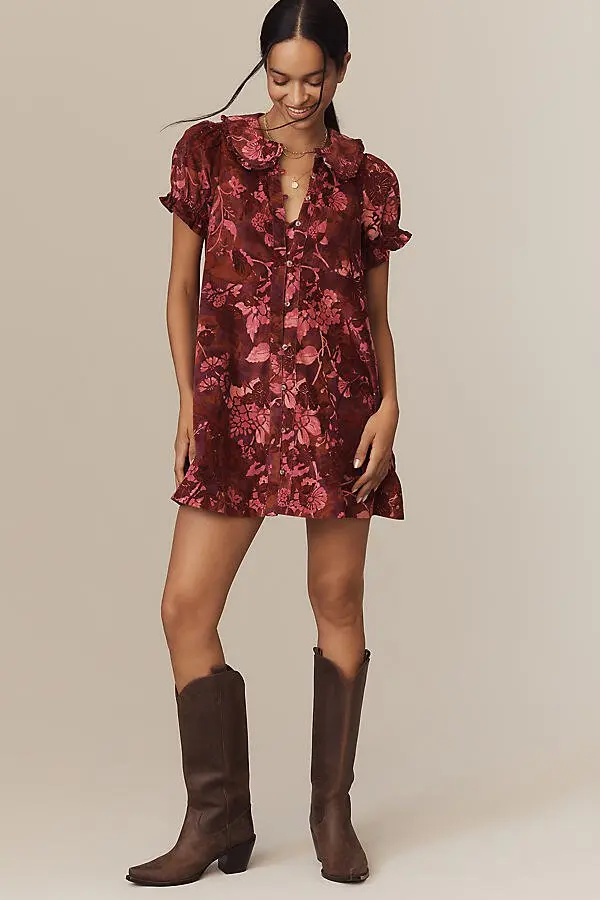 PILCRO The Keira Corduroy Mini Dress