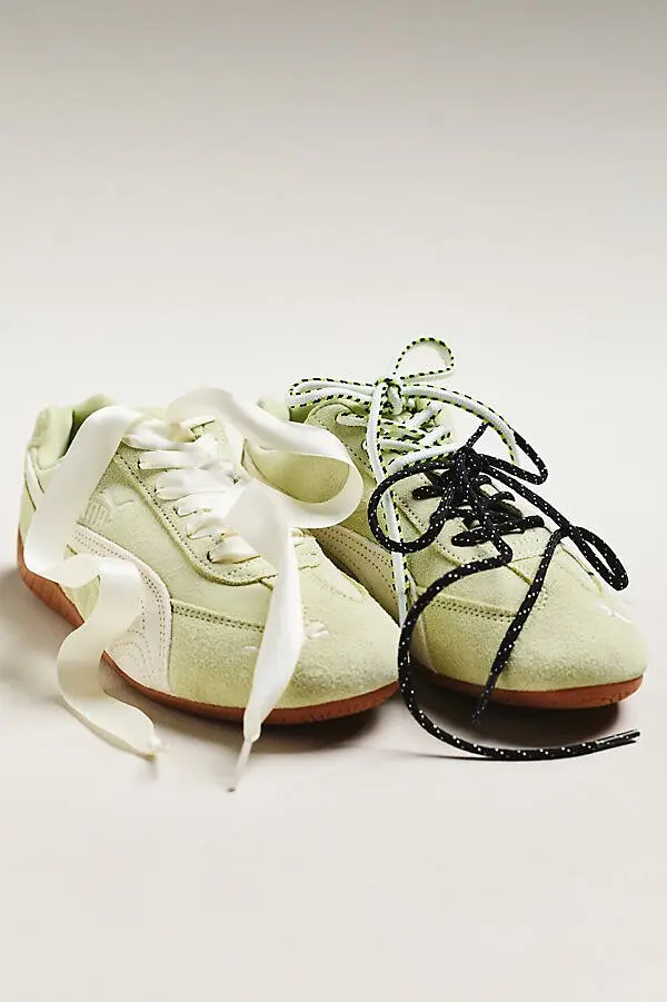 Anthropologie Sporty Shoe Laces Set Of 3 - Neon Yellow