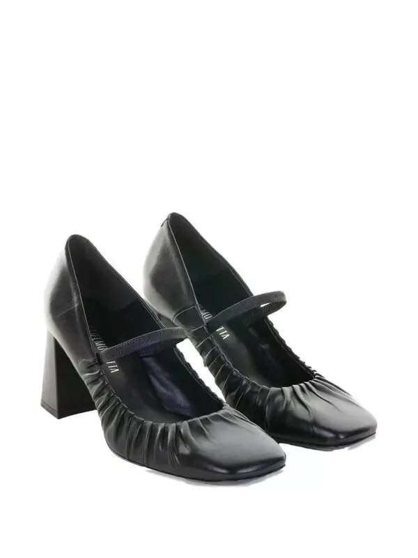GUGLIELMO ROTTA 70mm Leather Block-heel Pumps
