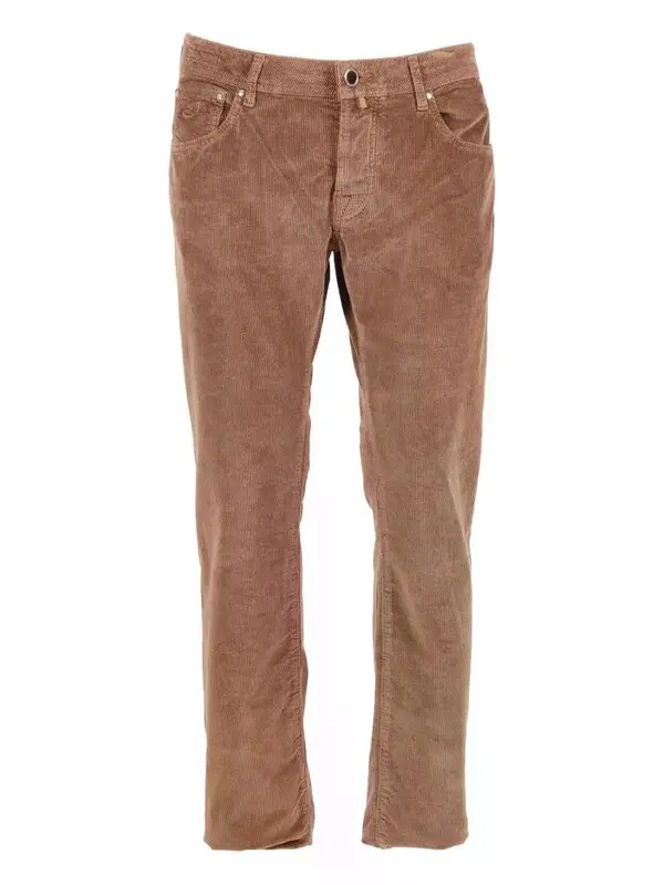 Jacob Cohen Nick Corduroy Five-pocket Trousers - Brown