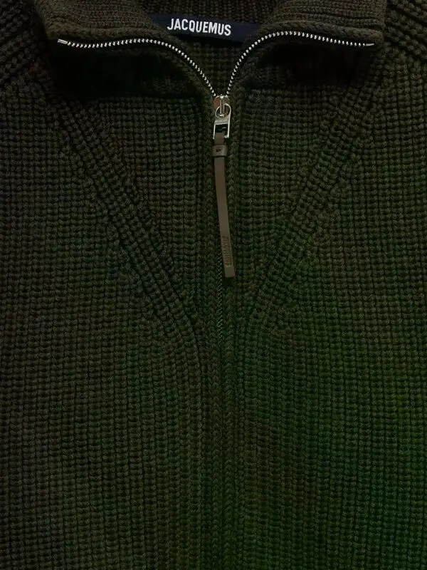 Jacquemus Zip-front Ribbed Cardigan