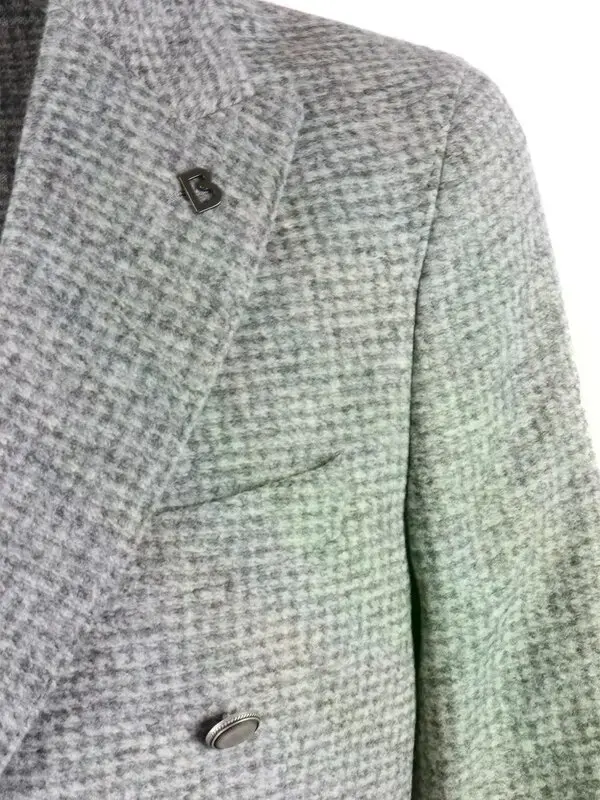 BRERA Check-print Double-breasted Blazer