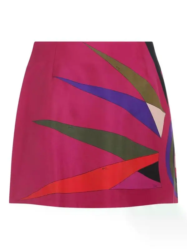 Emilio Pucci Hawaii-print Mini Skirt