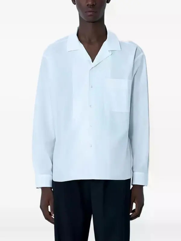 THE ROW Classic Collar Patch Pocket Shirt