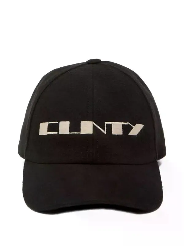 Rick Owens Embroidered Baseball Cap - Black
