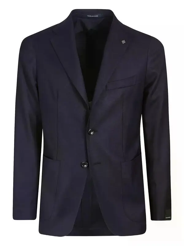 Tagliatore Two-button Patch-pocket Jacket - Blue