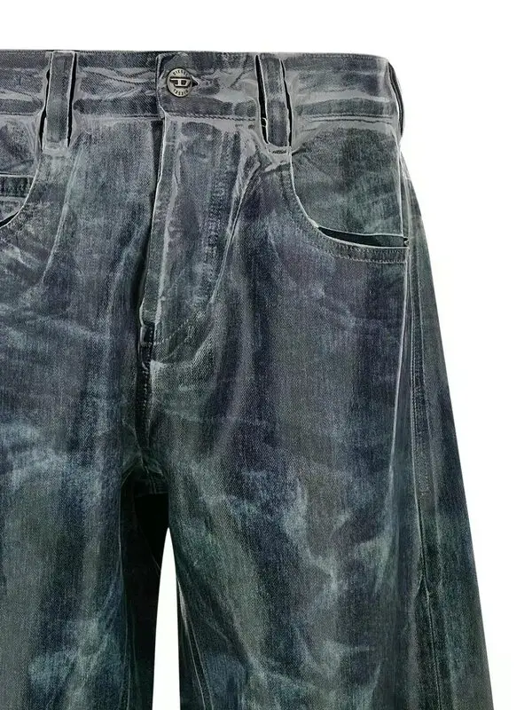 DIESEL® Stonewashed Silicone-cast Jeans