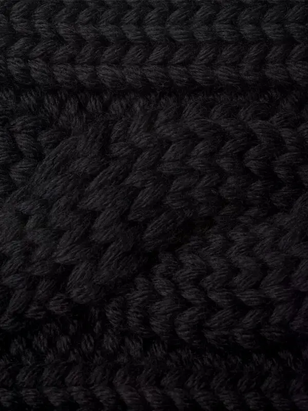 Prada Cable-knit Headband - Black