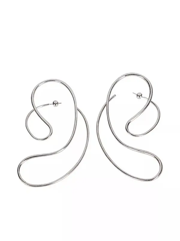 PANCONESI Continua Large Earrings - Silver