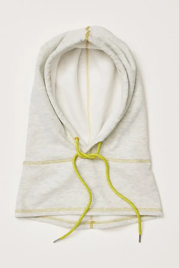 Free People No Sweat Studio Hood - Heather/honeydew Combo