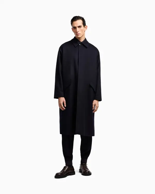 Giorgio Armani Single-breasted Cashmere Coat