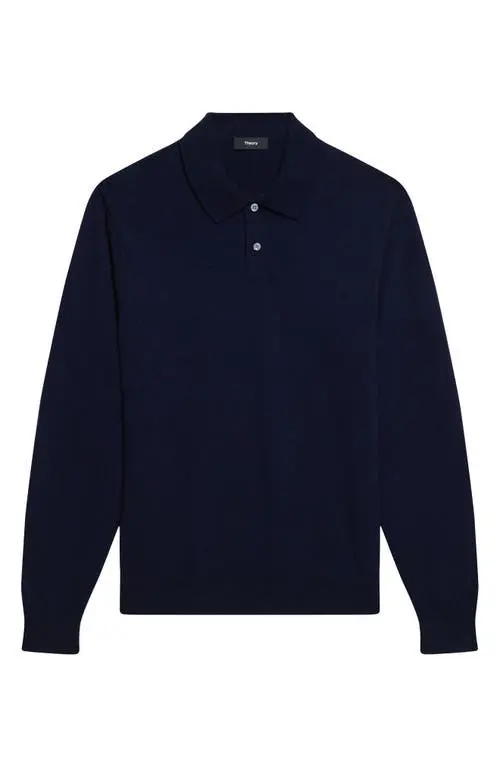 Theory Goris Cashmere Polo Sweater