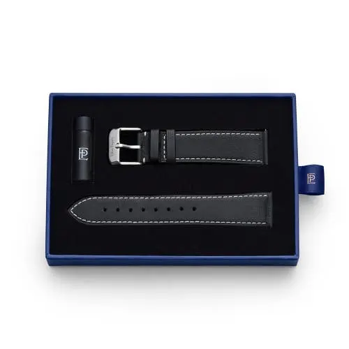 ELTON PEPPLE Bucktown Stitch Silver Strap