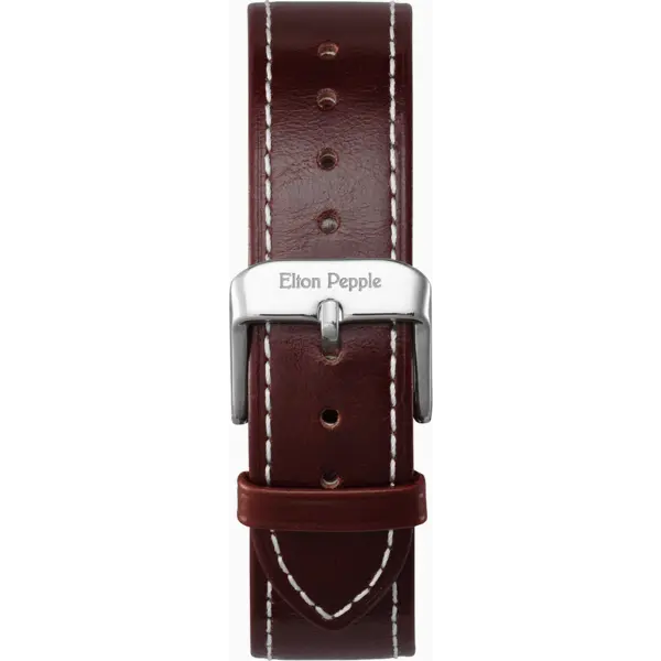 ELTON PEPPLE Loop Stitch Strap - Dark Brown