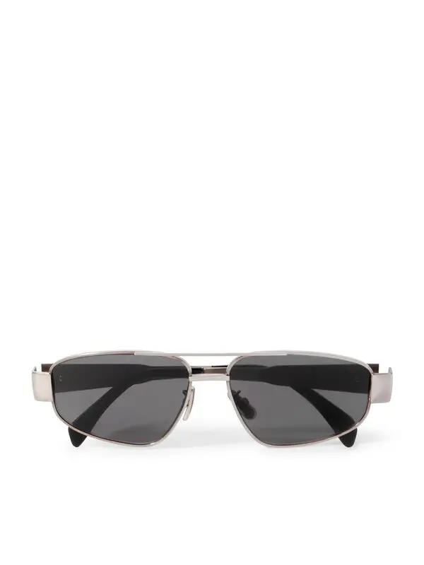 Celine Aviator-style Sunglasses - Silver