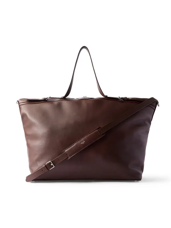 Celine Full-grain Leather Duffle Bag - Brown