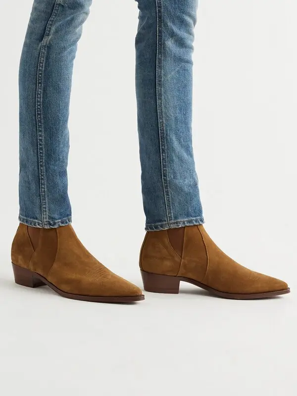 Celine Suede Chelsea Boots