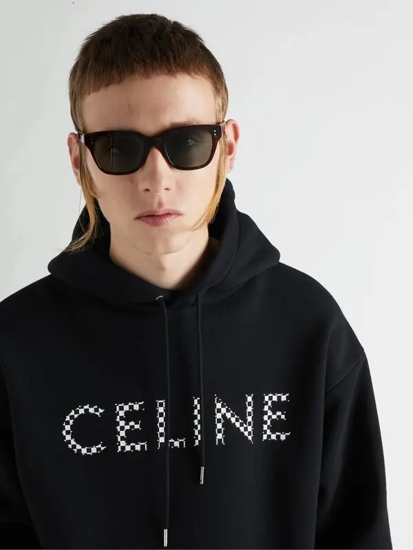 Celine Black Frame 04 Square Sunglasses - Tortoiseshell  display picture 1