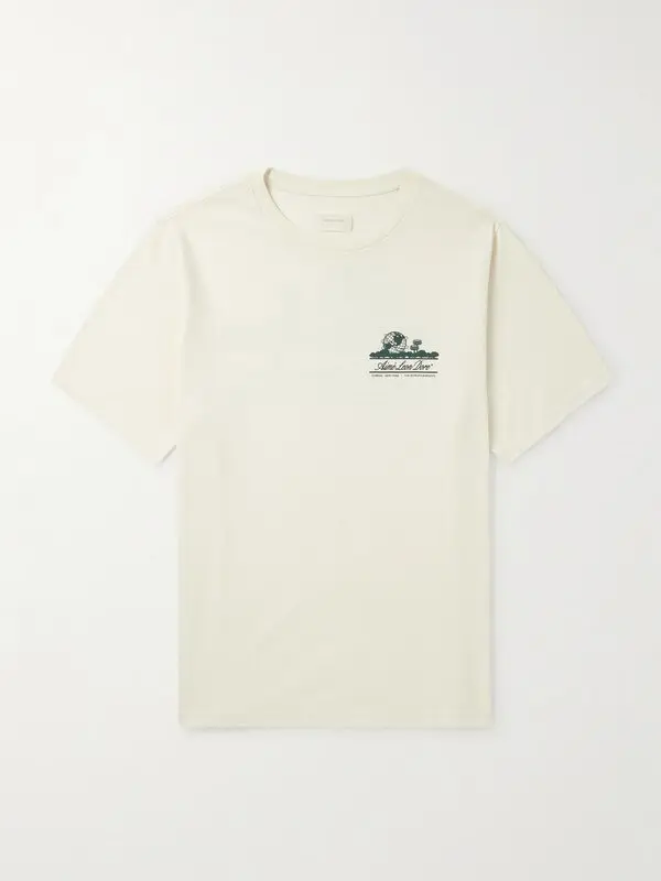 Aimé Leon Dore Unisphere Logo-print Cotton-jersey T-shirt - Neutrals