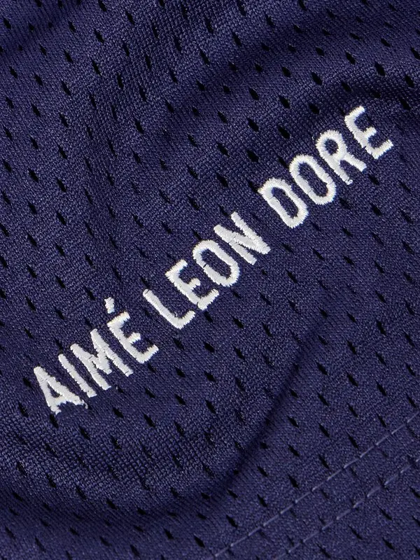 Aimé Leon Dore Straight-leg Logo-print Mesh Shorts