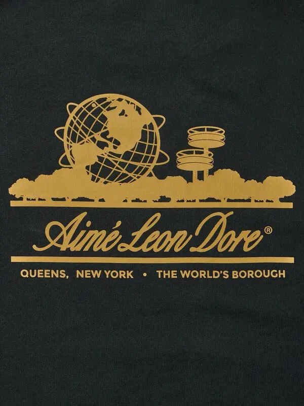 Aimé Leon Dore Unisphere Logo-print Cotton-jersey Sweatshirt - Black