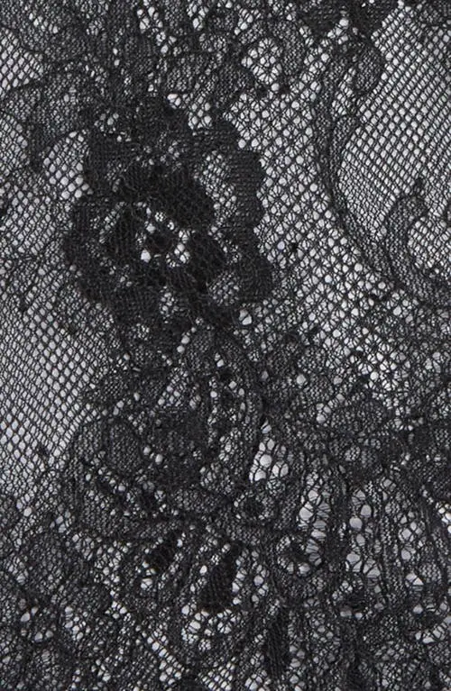 HIGH HEEL JUNGLE Chantilly Lace Long Gloves - Black