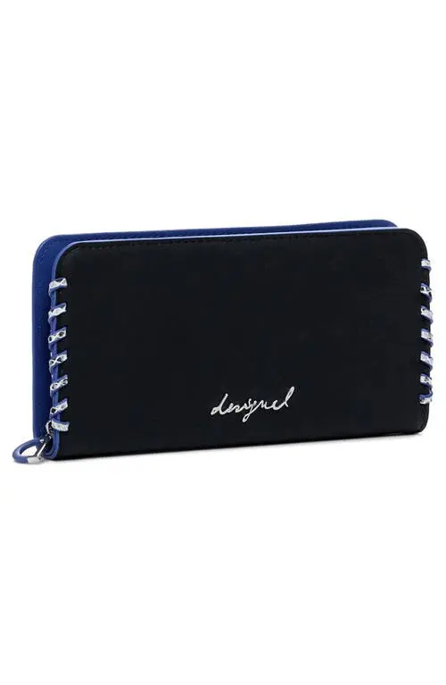 Desigual Faux Leather Zip Around Wallet