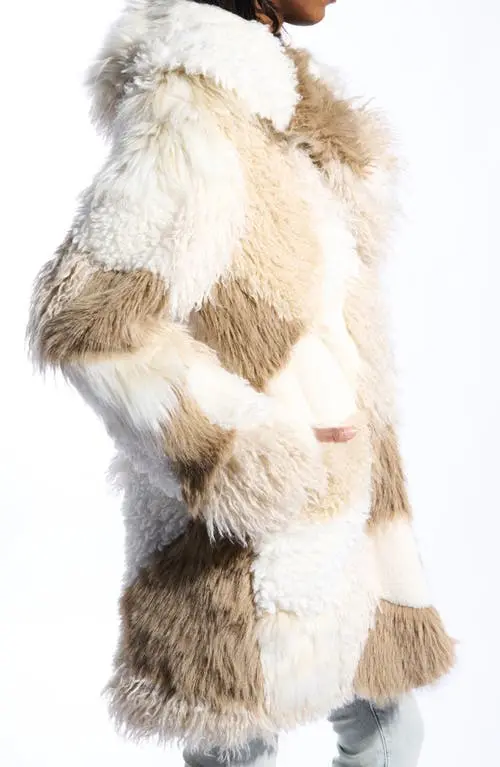 AZALEA WANG Taher Faux Fur Hooded Coat