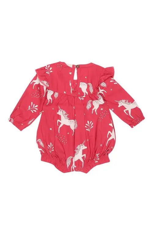 LILLY + SID Organic Cotton Unicorn Print Romper