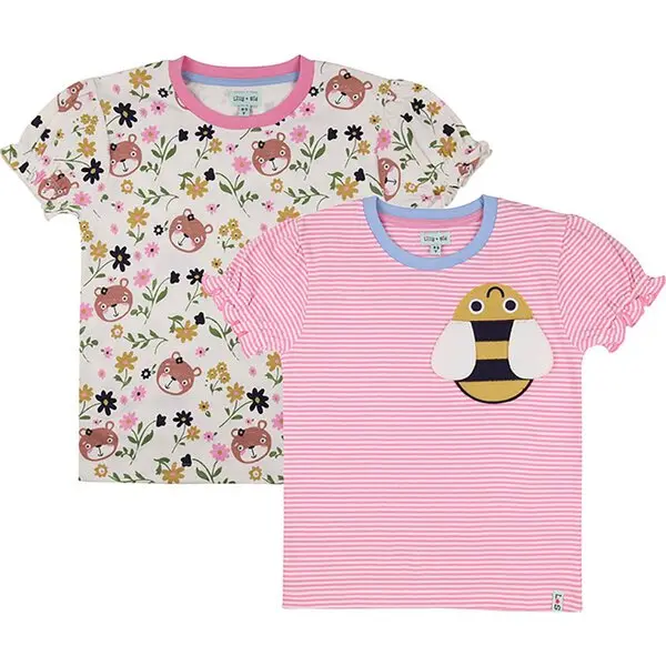 LILLY + SID Organic Cotton T-shirts 2-pack - Multi