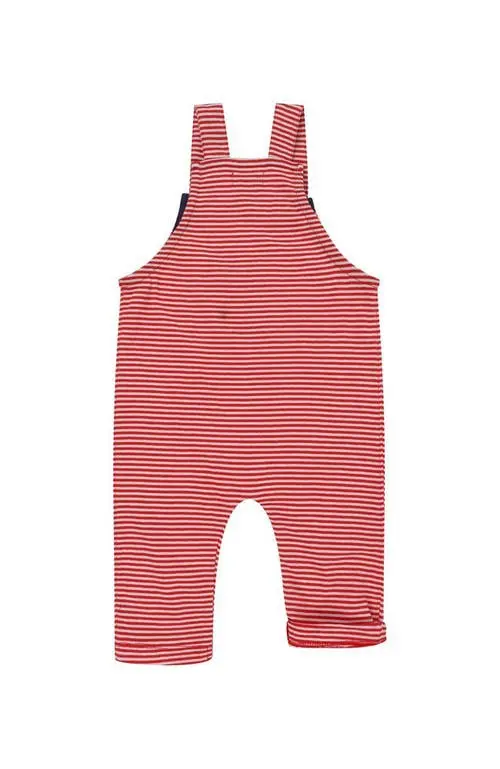 LILLY + SID Organic Cotton Stripe Print Dungarees Jumpsuit