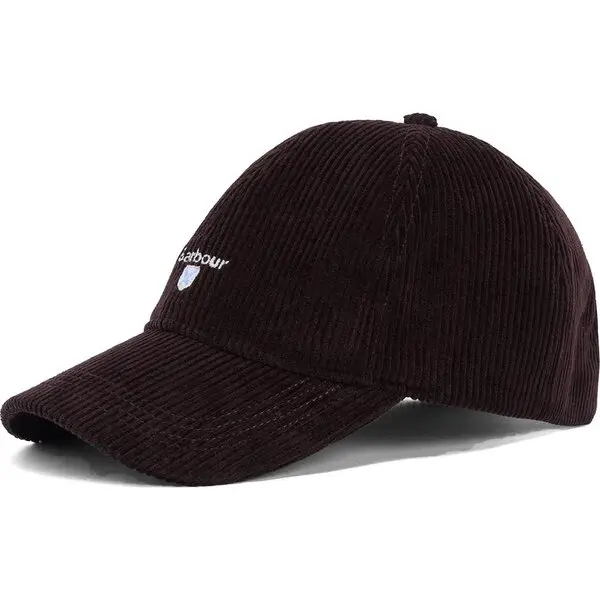Barbour Preston Adjustable Corduroy Cap - Brown