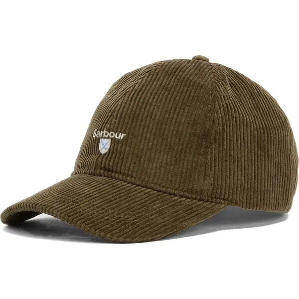Barbour Preston Adjustable Corduroy Cap - Olive