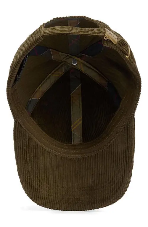 Barbour Preston Baseball Cap - Olive