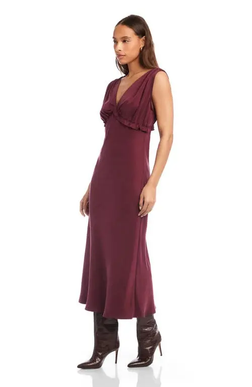 Fifteen Twenty Cierra Ruffle Sleeveless Midi Dress
