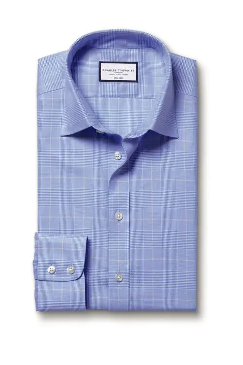 CHARLES TYRWHITT Non-iron Prince Of Wales Check Shirt