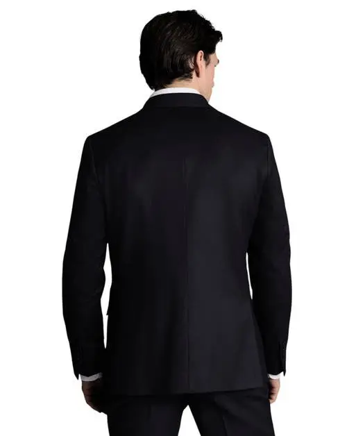 CHARLES TYRWHITT Slim Fit Italian Flannel Suit Jacket - Navy