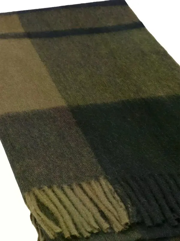 Barbour Tartan-check Fringed Scarf