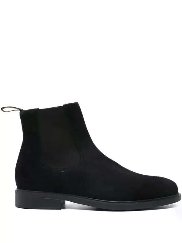 DOUCAL'S Elastic Panel Suede Boots - Blue