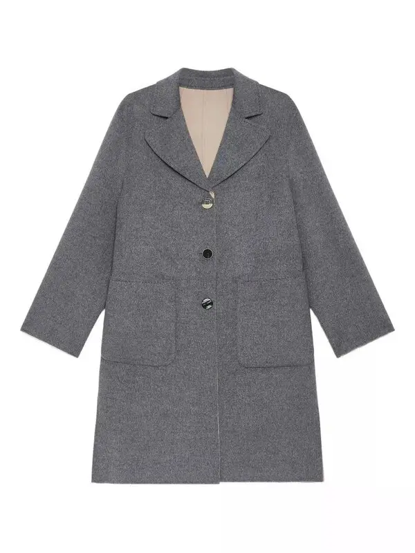 Malìparmi Patch-pocket Button Coat - Grey