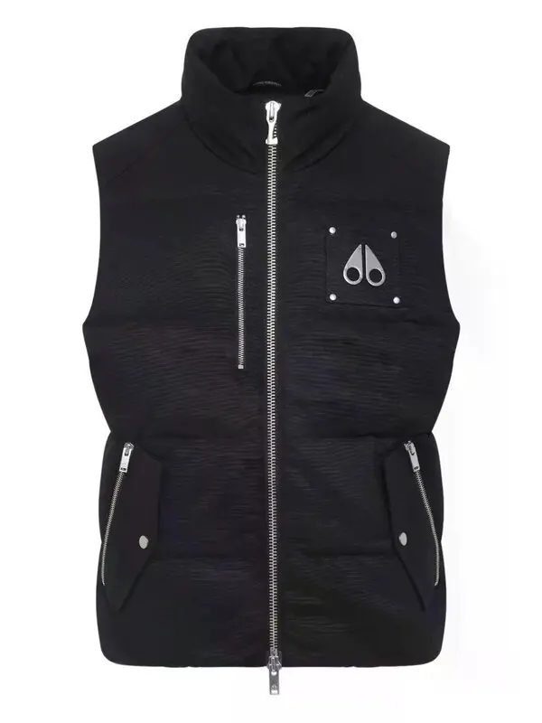 Moose Knuckles Quilted Gilet With Logo Patch