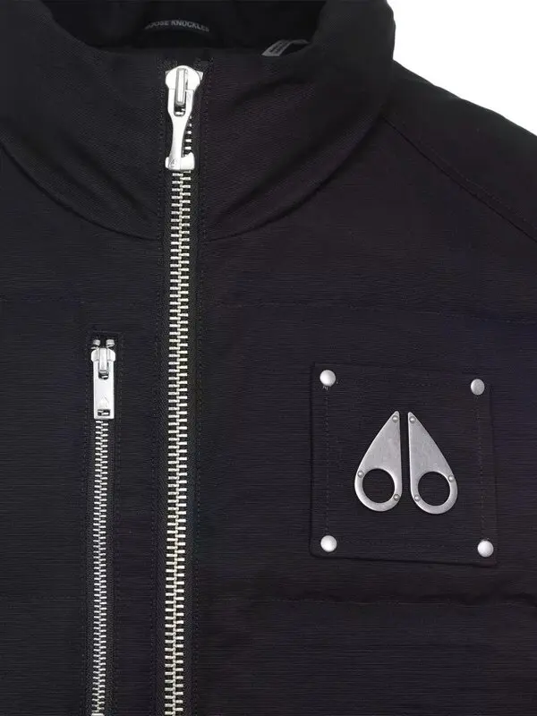 Moose Knuckles Quilted Gilet With Logo Patch