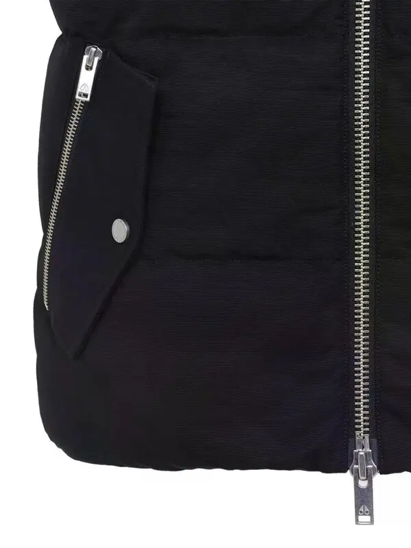 Moose Knuckles Quilted Gilet With Logo Patch